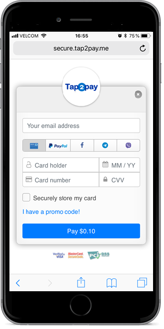 Онлайн платежи для бизнеса - Tap2Pay